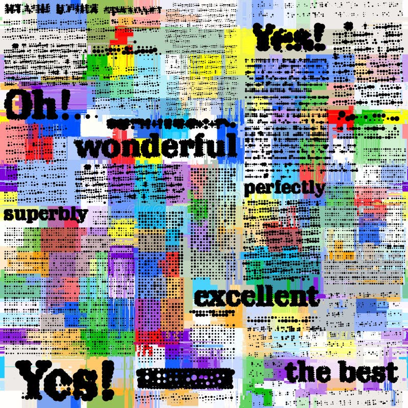 Imitation of Newspaper. Seamless Vector Image. Vintage Background ... Imitation of Newspaper. Seamless Vector Image. Vintage Background ...