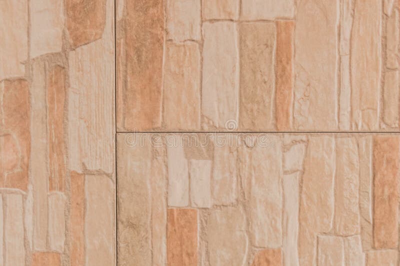 Imitation Stone Tile Wall Texture Orange-Brown Abstract Pattern ...