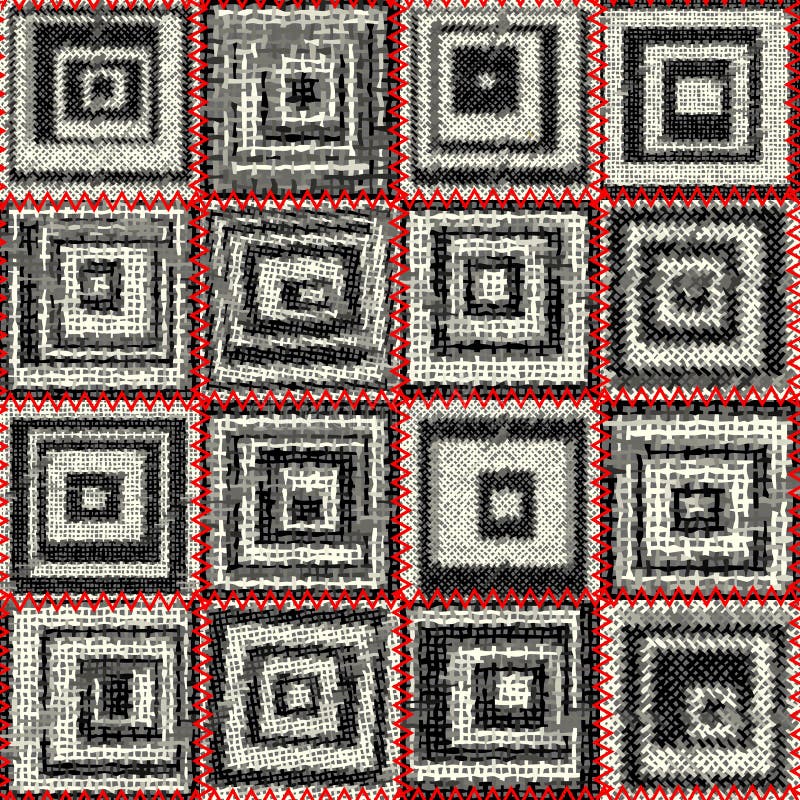 Imitation of a Texture of Rough Canvas. Seamless Pattern. Stock Vector ...