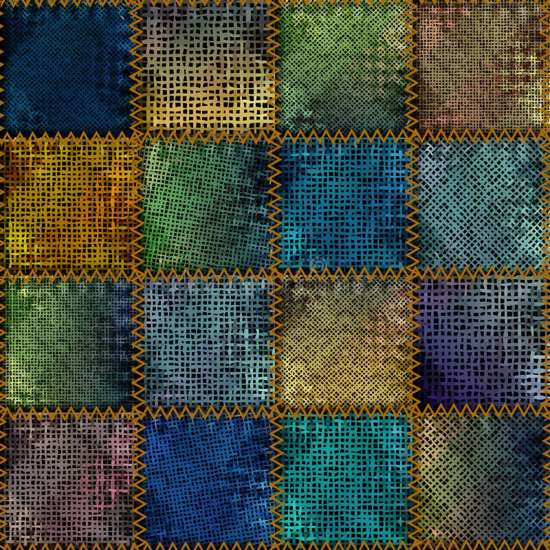 Imitation of a Texture of Rough Canvas. Seamless Pattern. Stock Vector ...