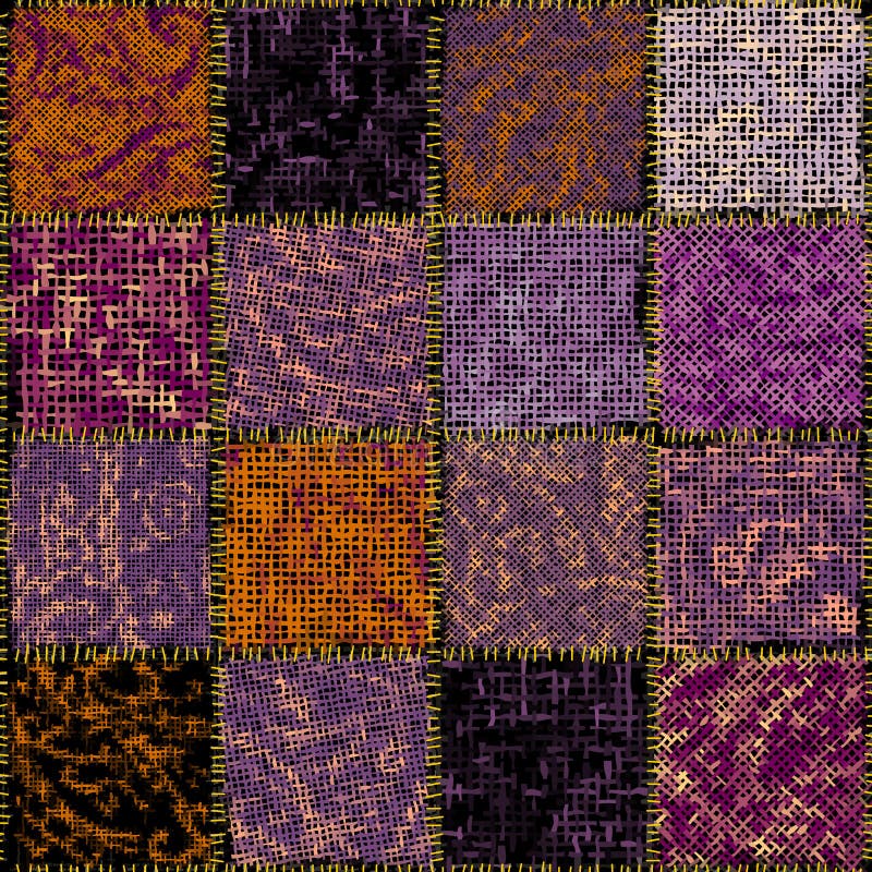 Imitation of a Texture of Rough Canvas. Seamless Pattern. Stock Vector ...