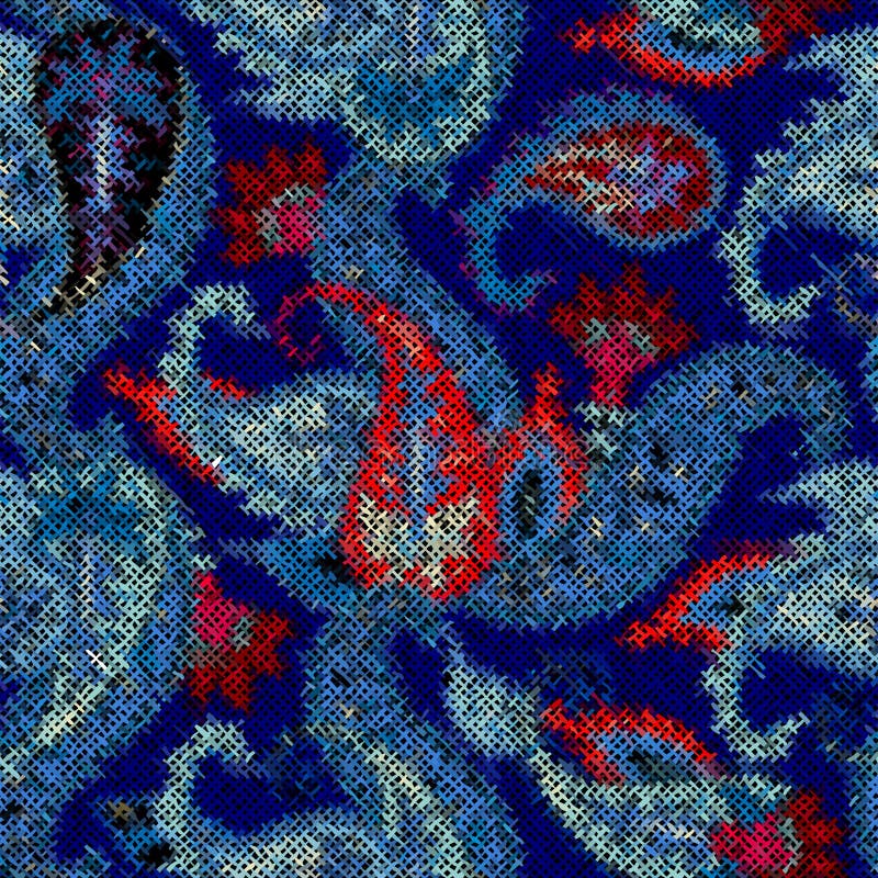 Imitation of a Texture of Rough Canvas. Seamless Pattern. Stock Vector ...