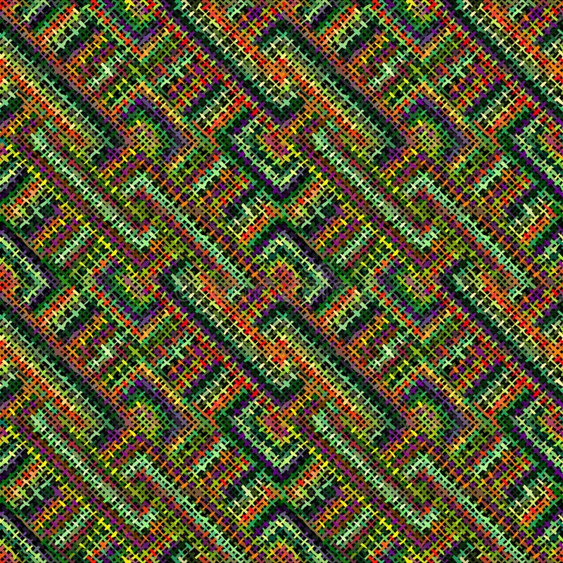 Imitation of a Texture of Rough Canvas. Seamless Pattern. Stock Vector ...