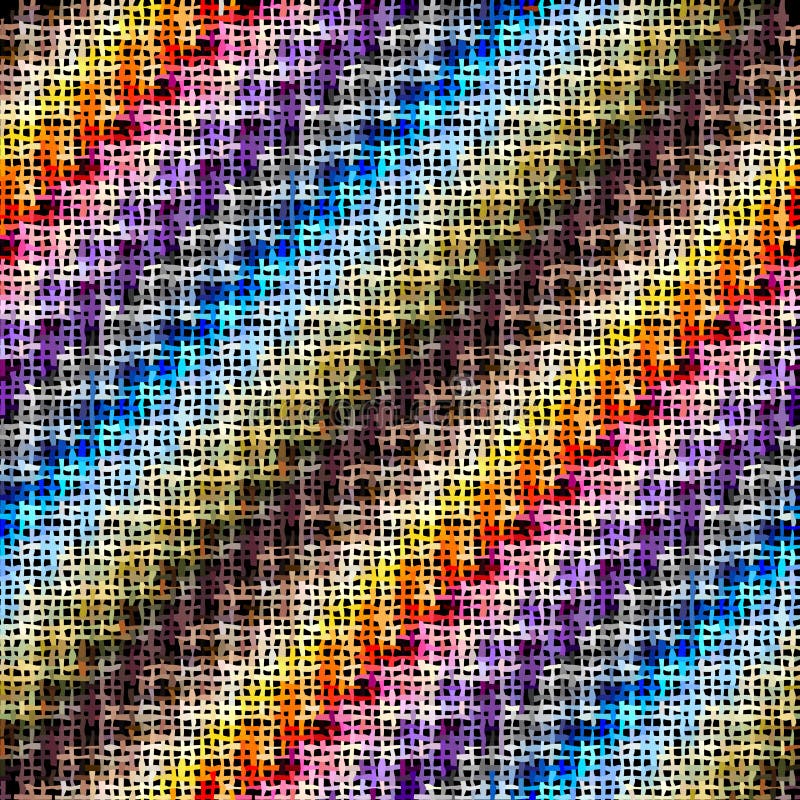 Imitation of a Texture of Rough Canvas. Seamless Pattern. Stock Vector ...