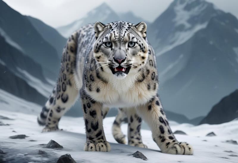 The Immaculate Bio-Mechanical Snow Leopard in Ultra Realistic Detail ...