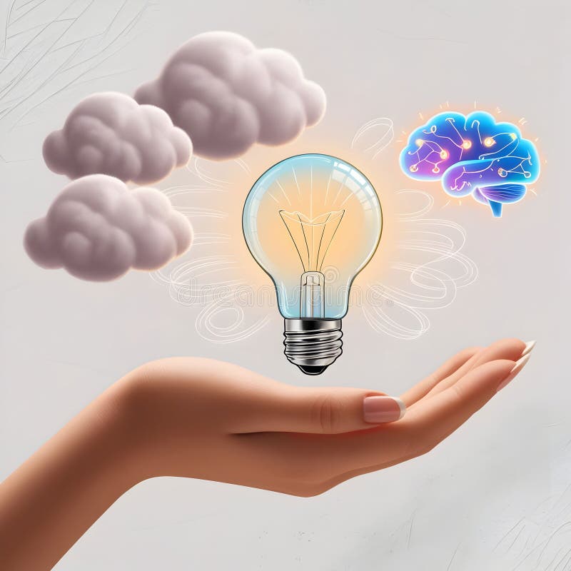 An Immaculate, Brilliant Light Bulb with a Wire that Glows Stock ...