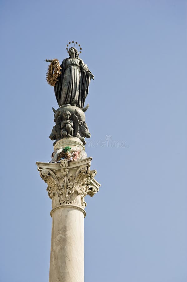 Immaculate Conception, Rome, Italy Stock Image - Image of monument ...