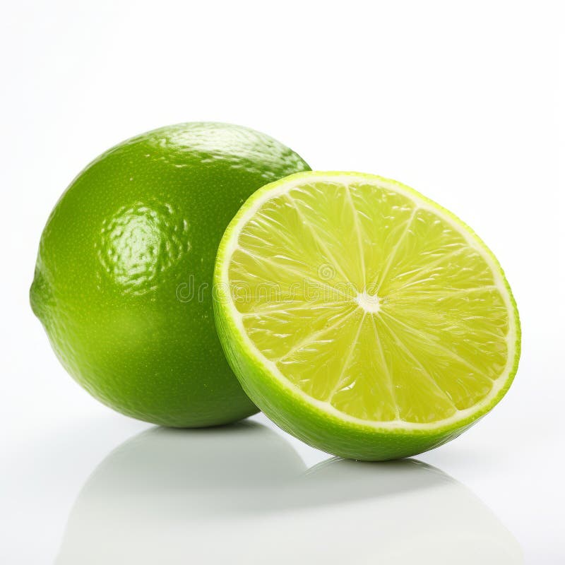 Immaculate Lime Slices: Bold Colorism and Monochromatic Harmony Stock ...