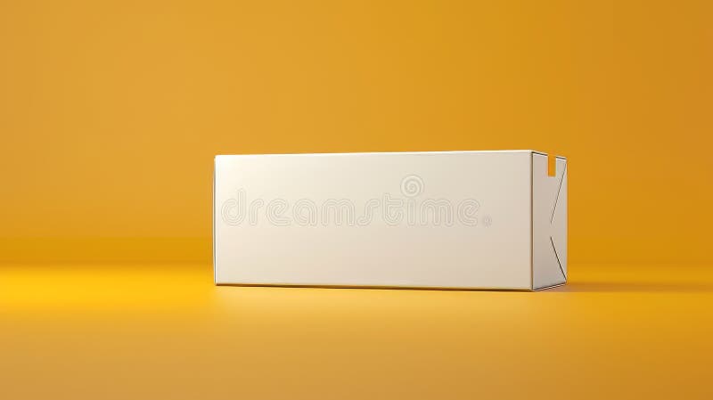 Immaculate White Product Box Shining Against Vibrant Isolated ...