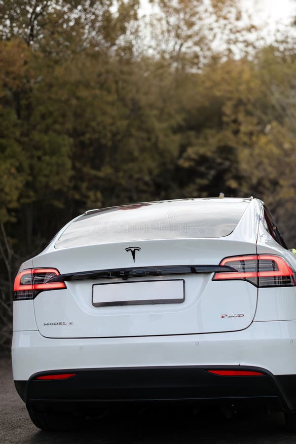 Immaculate White Tesla Model S Seen on Display at an Auto Show ...