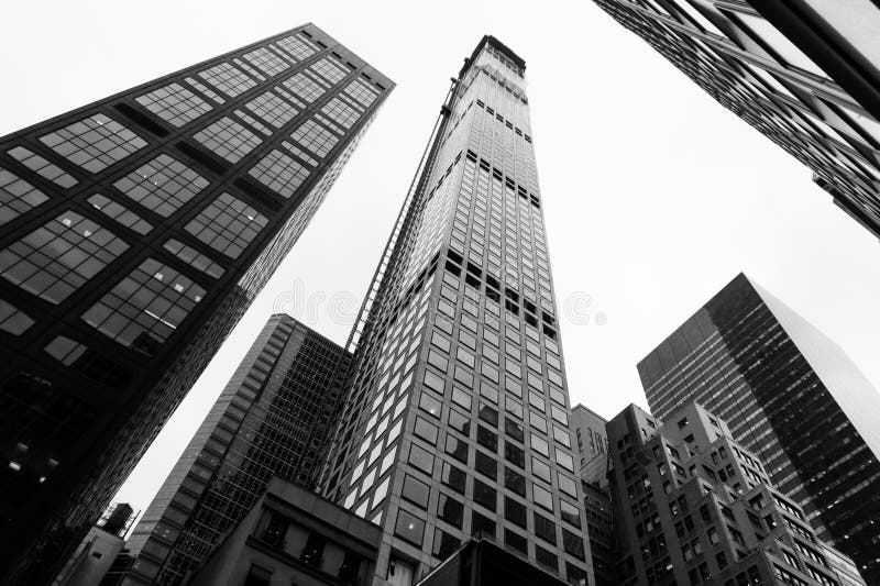 Immagine in Bianco E Nero Del Grattacielo Fotografia Editoriale ...