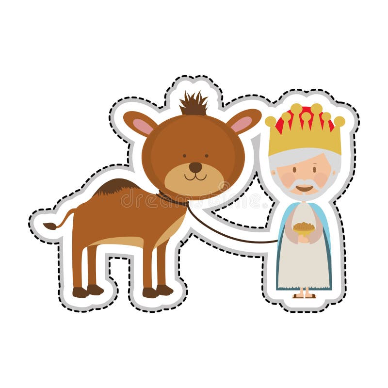 Immagine Dell'icona Del Re Magi Illustrazione Vettoriale ...