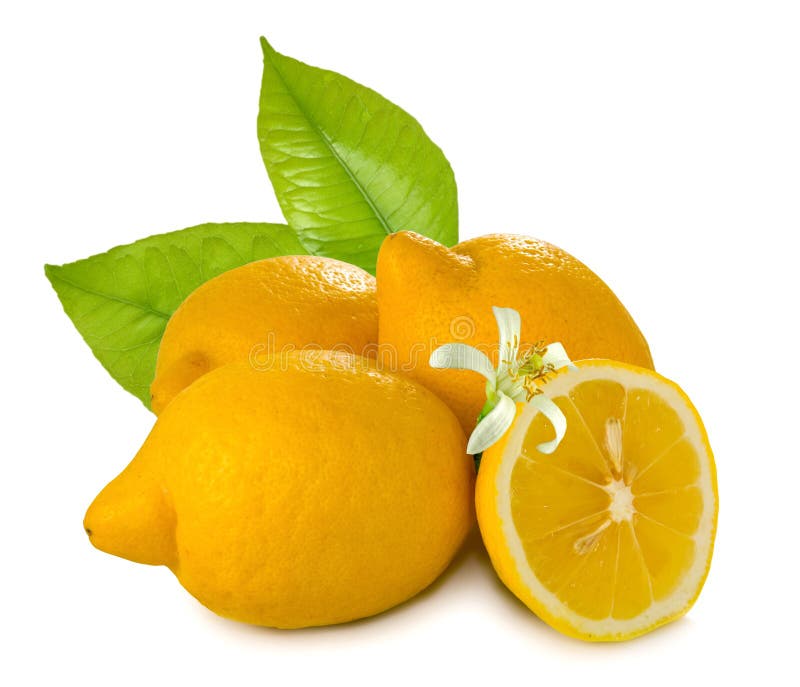 Limone e taglio del limone fotografia stock. Immagine di spremuta ...