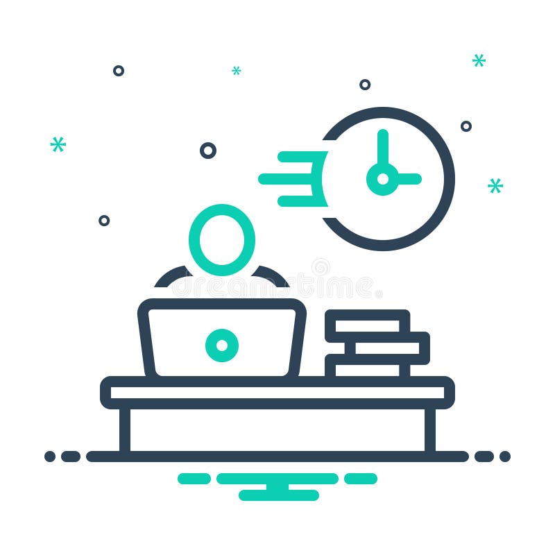 Mix Icon for Immediate, Immediately and Instantly Stock Vector ...