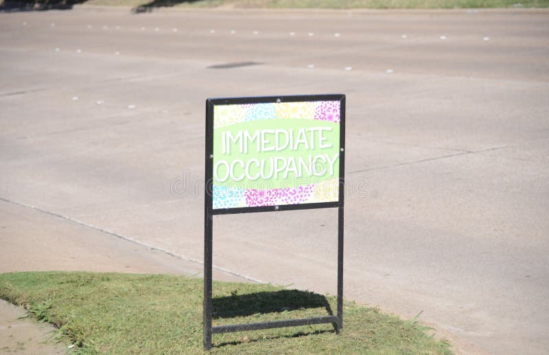 Immediate Occupancy at an Apartment Complex Stock Photo - Image of ...