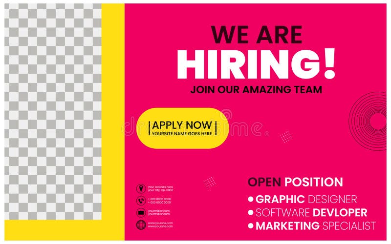 Immediate Openings Join Our Professional Team Hiring Templet Design ...