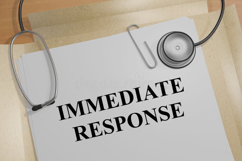Immediate Response - Medical Concept Stock Illustration - Illustration ...