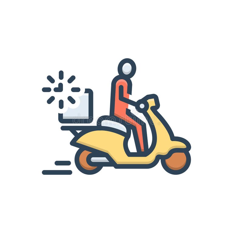 Color Illustration Icon for Immediately, Straightaway and Instantly ...