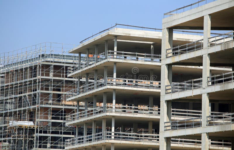 Immense Building with Many Apartments in the Periphery Stock Image ...