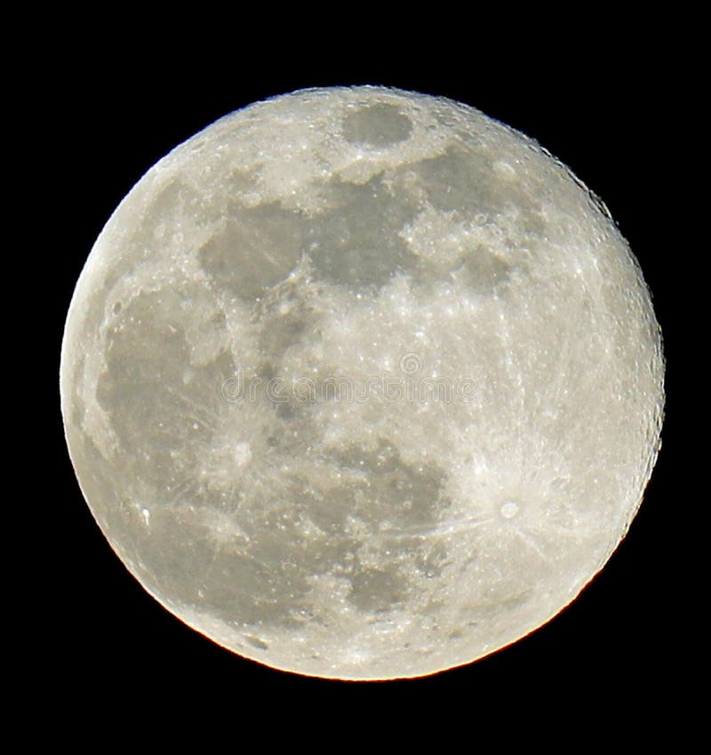 Immense Moon during the Full Moon-phase and the Lunar Craters Cl Stock ...