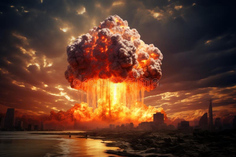 Immense Nuclear Explosion Dramatic. Generate Ai Stock Image - Image of assault, abstract: 306855791