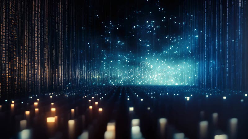 An Immense Space Filled with Numerous Brightly Illuminated Lights ...