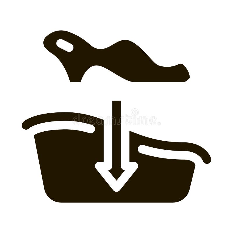 Immerse in Bath Icon Vector Glyph Illustration Stock Vector ...