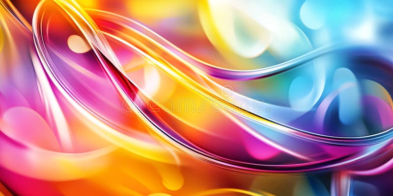 Immerse in a Symphony of Color with this Dynamic Flow of Vibrant Swirls ...