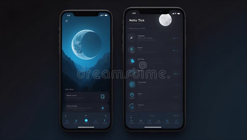 Nebula Nectar: Eclipse Dark Mode Enigma. AI Generate Stock Illustration ...