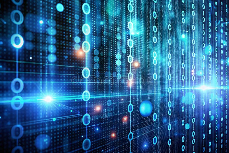 Dynamic Binary Code Loop Animation a Seamless TechInspired Abstract ...