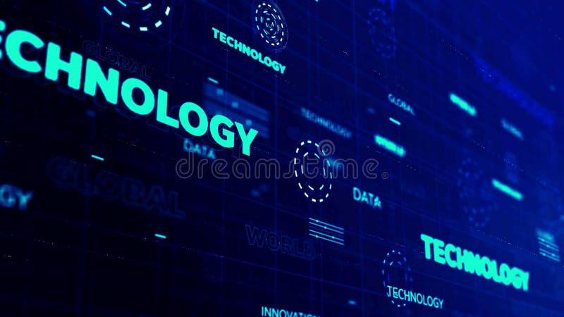 Dynamic Technology Background Animation in 4K - Futuristic Tech Visuals ...