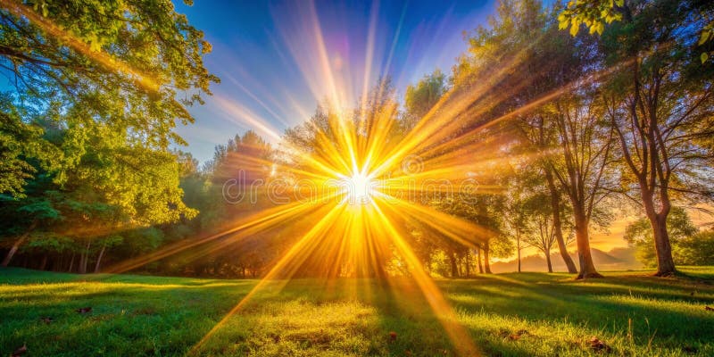 Stunning Sunlight Glare Effects a Clear Background for Captivating ...