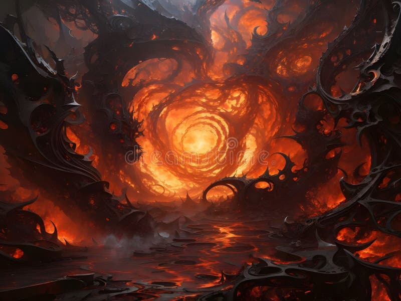 Inferno Inspired Stock Illustrations – 42 Inferno Inspired Stock ...