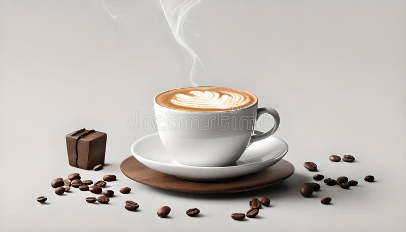 AI-Generated "Flat White" Coffee in Cup: Taste, Relax, and Enjoy ...