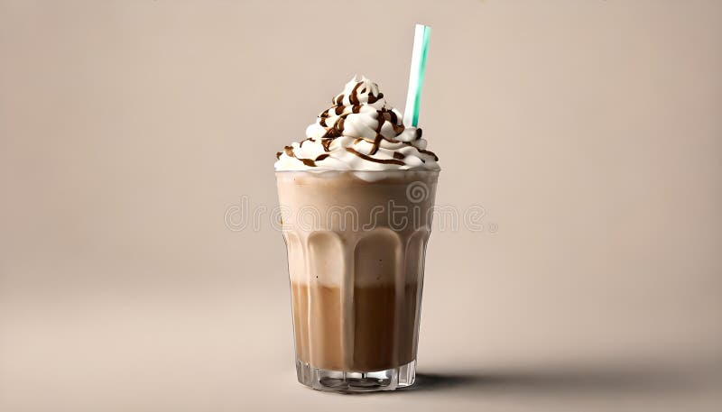 AI-Generated Frappe in a Tall Glass: Taste, Relax, and Enjoy Happiness ...