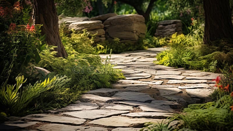 Textured Stone Path Background Stock Image - Image of surface, textured ...