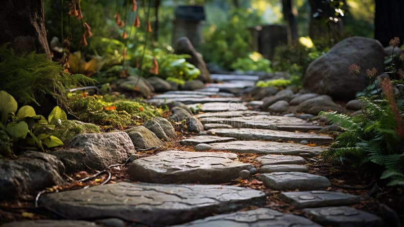 Textured Stone Path Background Stock Illustration - Illustration of ...