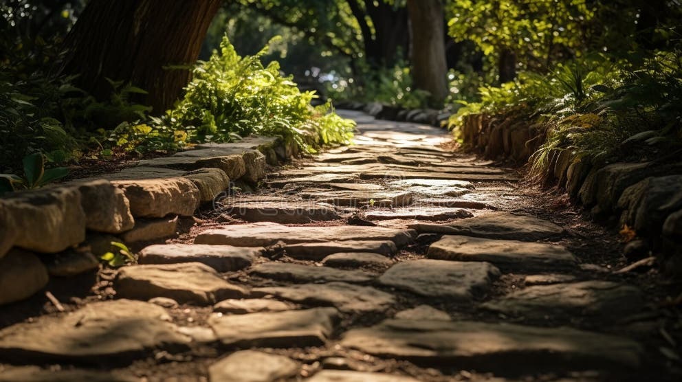 Textured Stone Path Background Stock Illustration - Illustration of ...