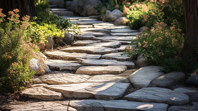 Textured Stone Path Background Stock Illustration - Illustration of ...