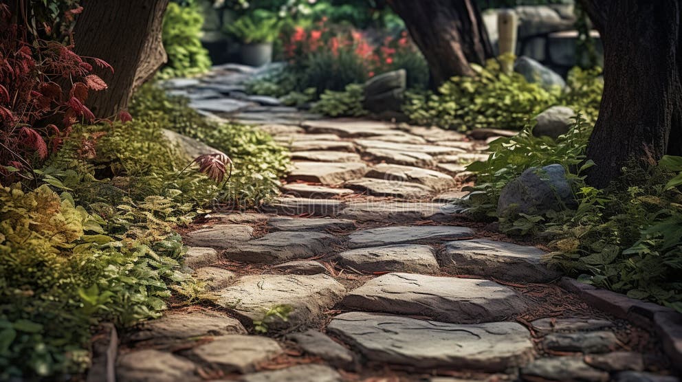 Textured Stone Path Background Stock Illustration - Illustration of ...
