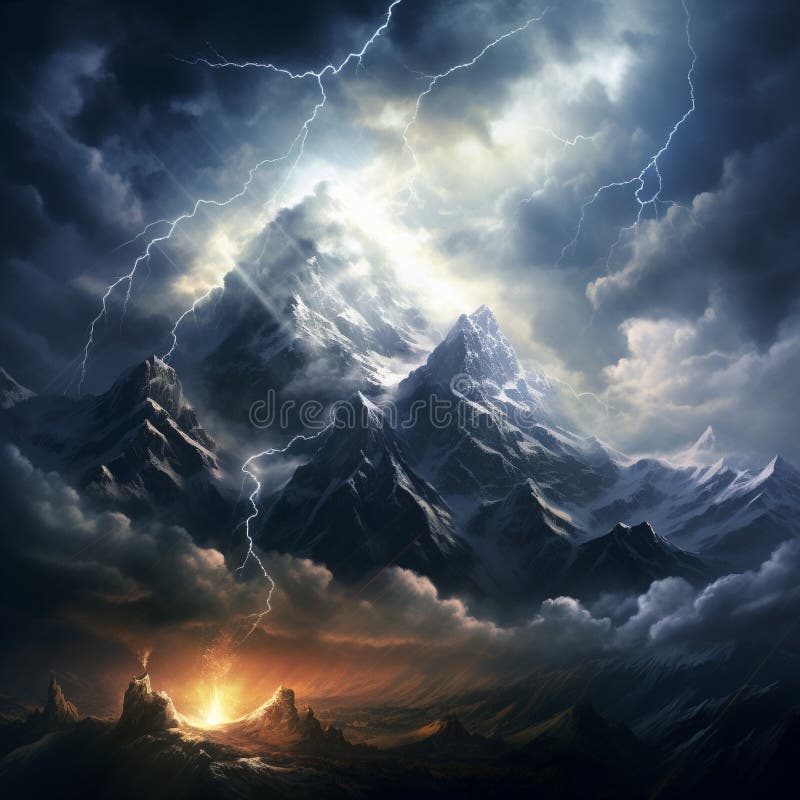 Avalanche Thunder stock photo. Image of intensified - 291920952