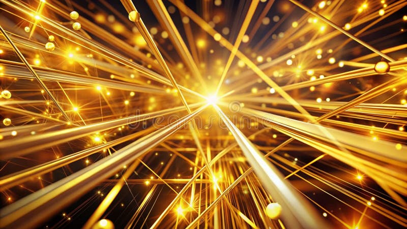 Golden Abstract Background a Luxurious Visual Symphony of Shimmering ...