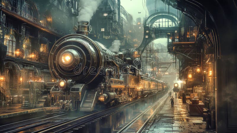 Immerse Yourself in a Bustling Steampunk Metropolis Where Victorian ...