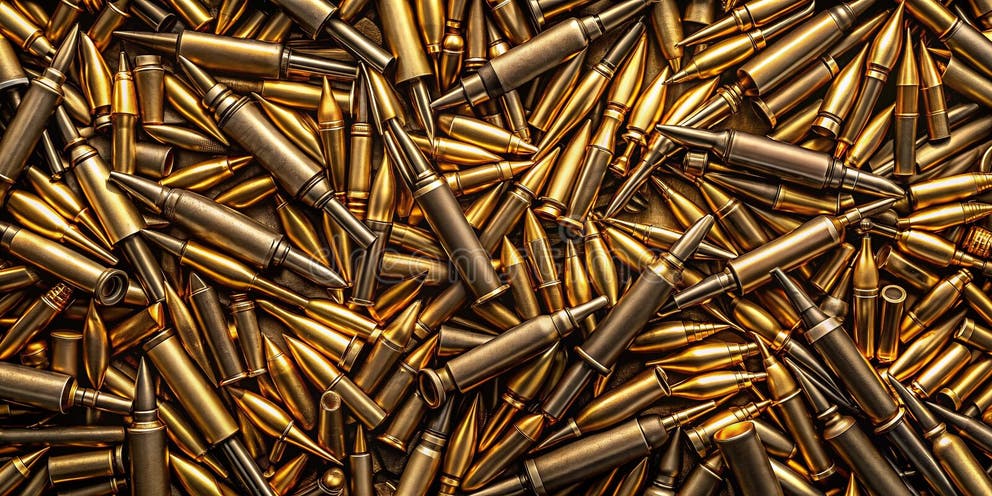 Dynamic Abstract Weaponry Background a Striking Visual of Bullet Rifle ...