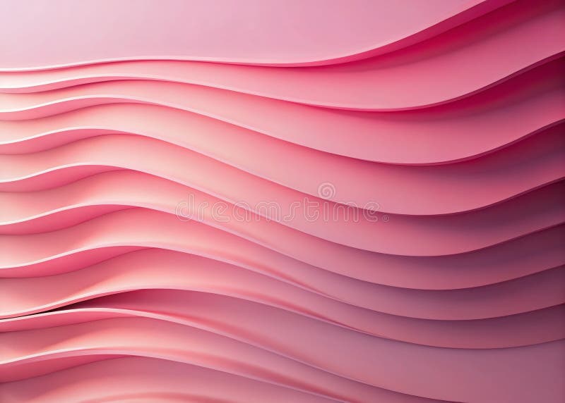 Stunning Pink Gradient Background with Soft Wavy Shadow a Minimalist ...