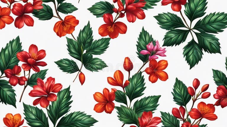 Vibrant Plaid Patterns Embellish Lush Botanical Backdrops a Stunning ...