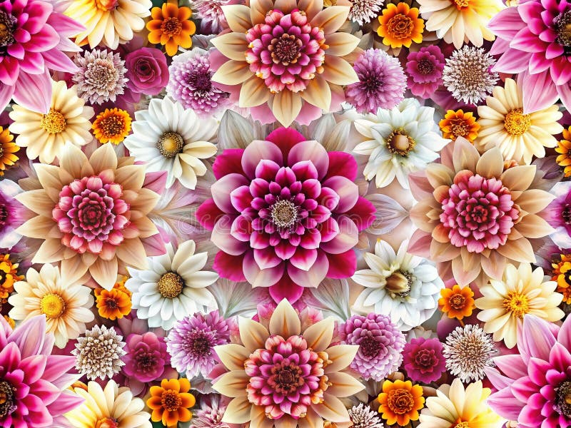 Black and White Geometric Flower Patterns Stunning Panoramic Views for ...