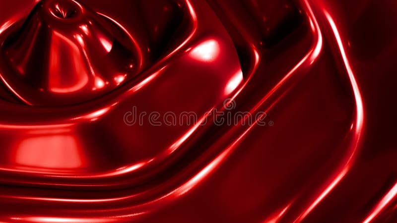 Glossy Red Liquid Flow Loop Animated Background Stock Video - Video of ...