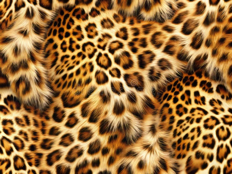 Stunning Realistic Leopard Fur Pattern Seamless Repeat for Fabric ...