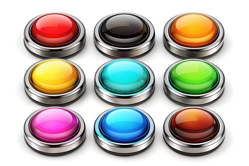 Stunning Photorealistic Black Web Buttons a Collection of Modern UI ...